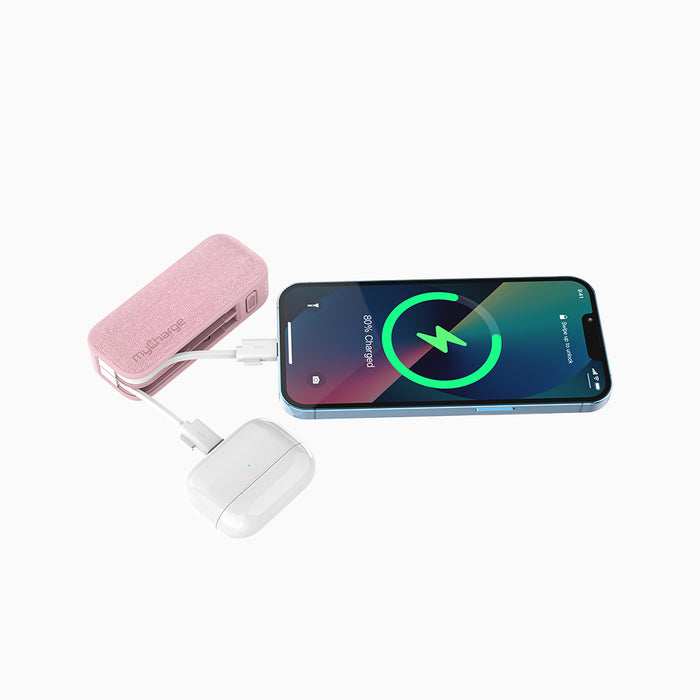 PowerHub Mini Power Bank with Integrated Charging Cables – myCharge ...