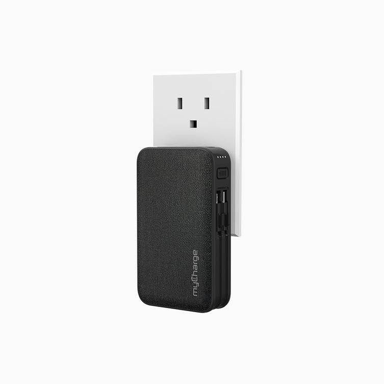 PowerHub™ Plus 6K Portable Charger W/ Built-in Cables & Wall Plug ...