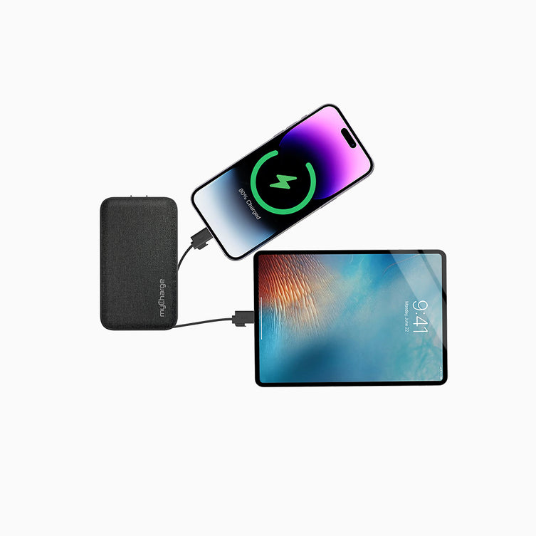 PowerHub™ Plus 6K Portable Charger W/ Built-in Cables & Wall Plug ...